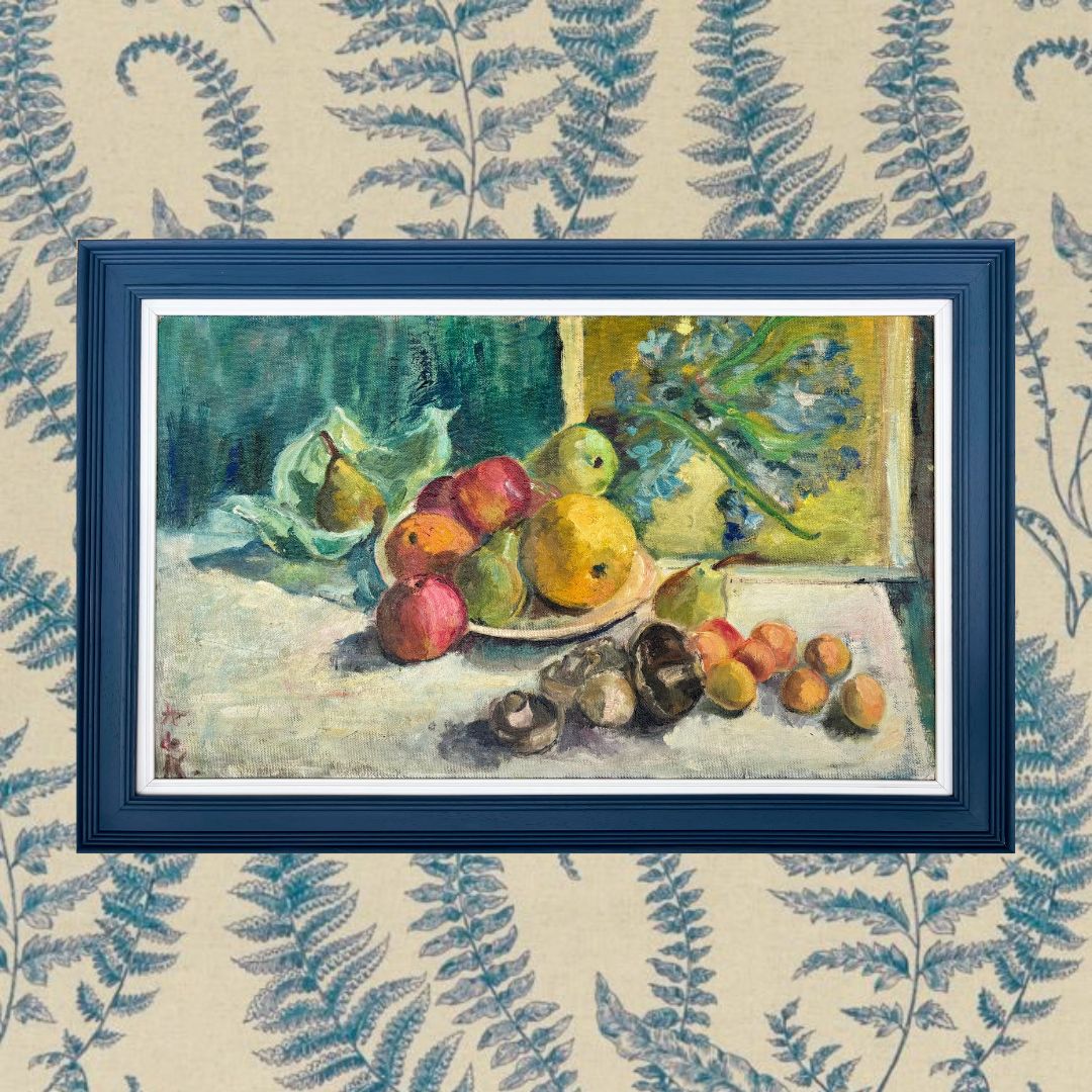 Still Life with Apples and Flowers – Phoebe Jones Art